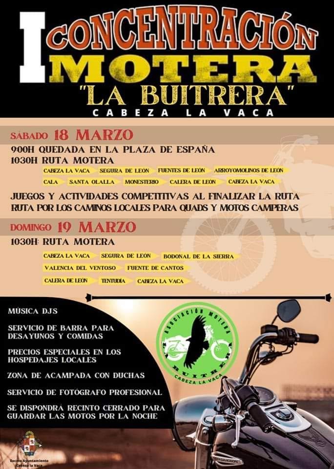 I Concentración Motera La Buitrera en Cabeza la Vaca, Badajoz